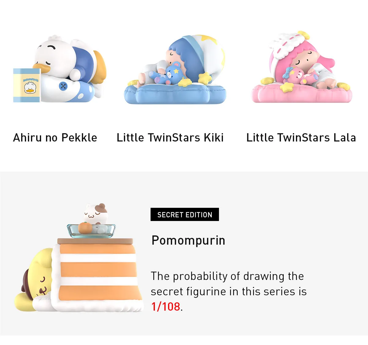 Sanrio Characters Fall Asleep series - POP MART (Philippines)