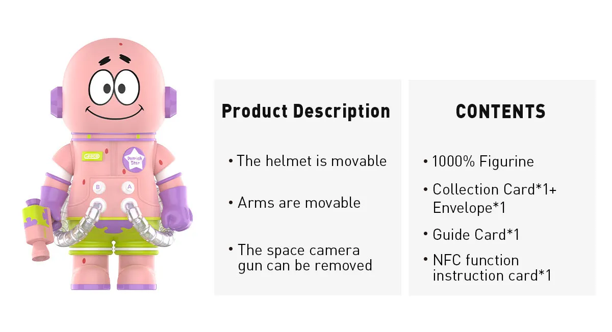 MEGA SPACE MOLLY 1000% Patrick Star - POP MART (Malaysia)