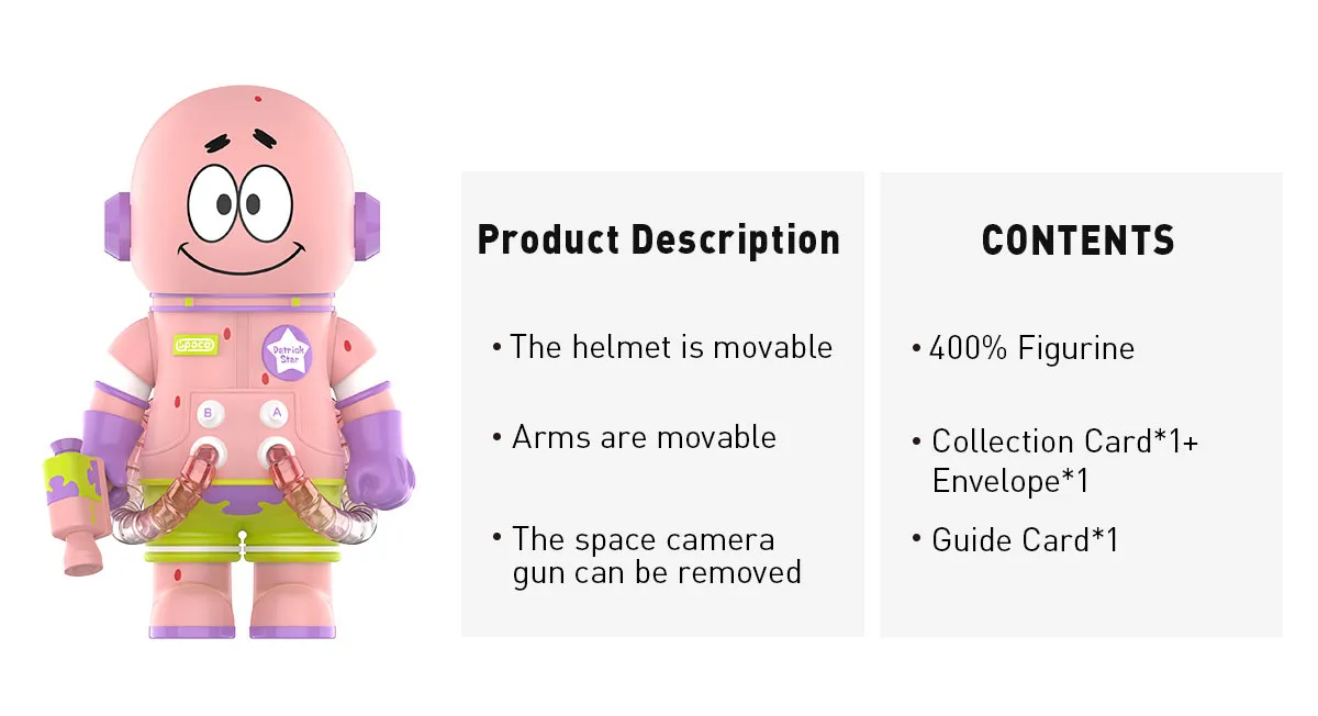 MEGA SPACE MOLLY 400% Patrick Star - POP MART (Brazil)