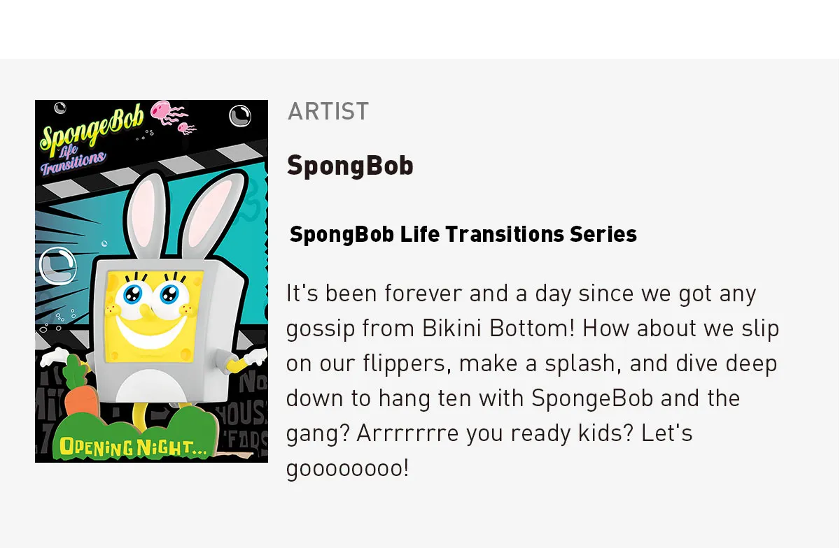 SpongeBob Life Transitions Series Figures - POP MART (Belgium)