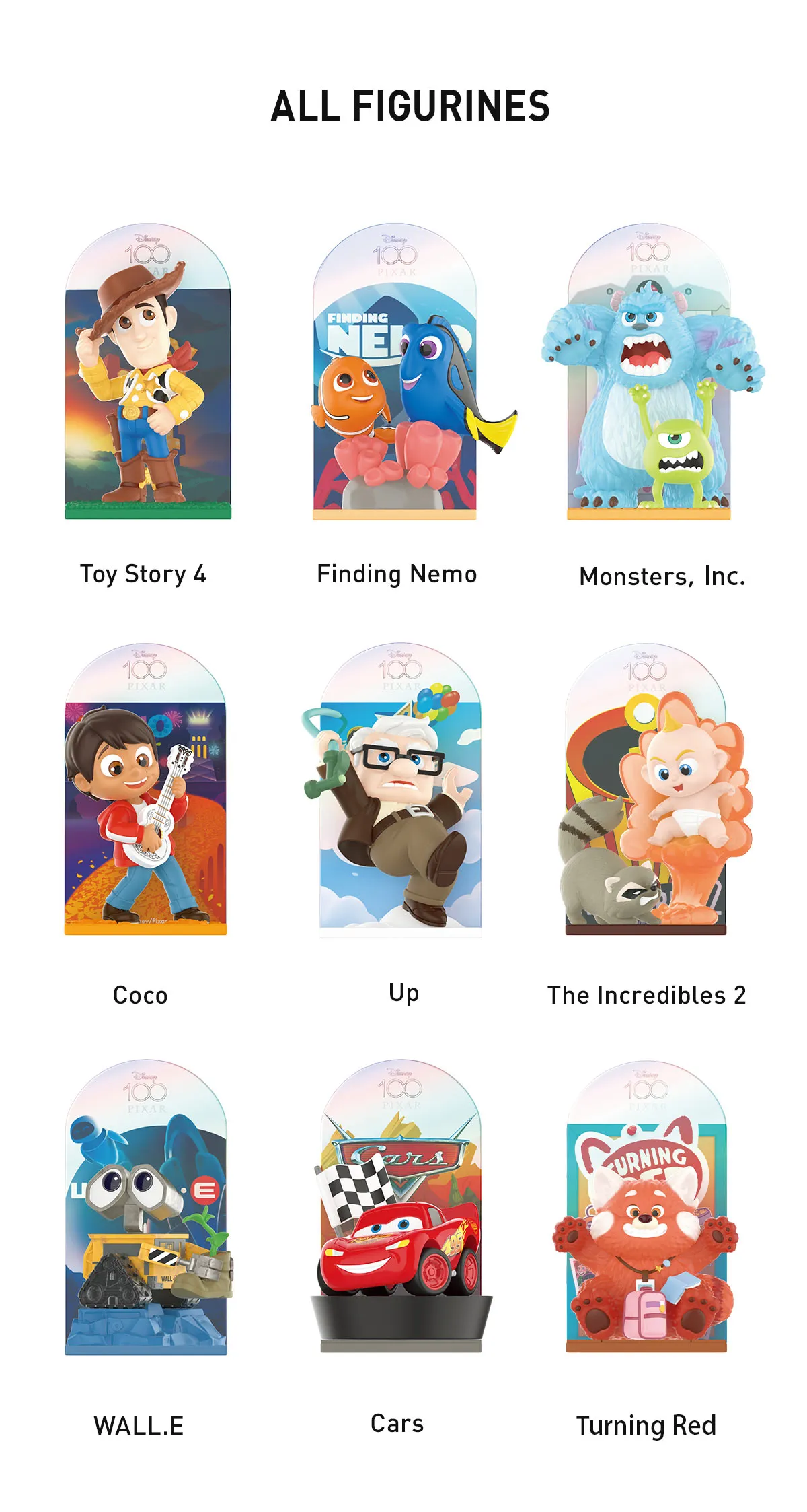 Disney 100th Anniversary Pixar Series Figures - POP MART (Hong Kong, China)