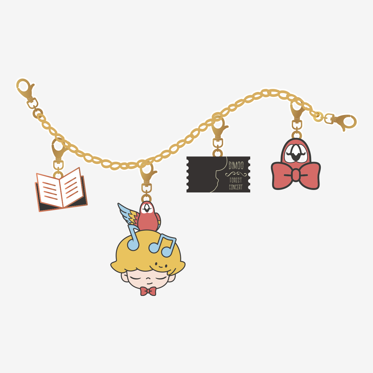 DIMOO Pets Vacation Series Pendant - POP MART (Thailand)