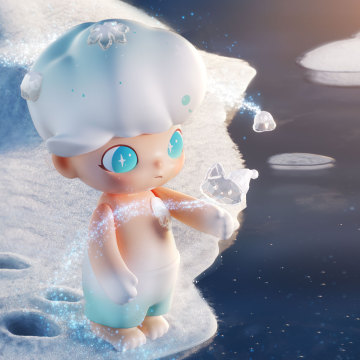 MEGA COLLECTION 1000% JUST DIMOO Snowman - POP MART (Indonesia)