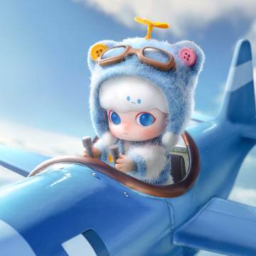 DIMOO Pilot Bear Action Figure - POP MART (Taiwan, China)