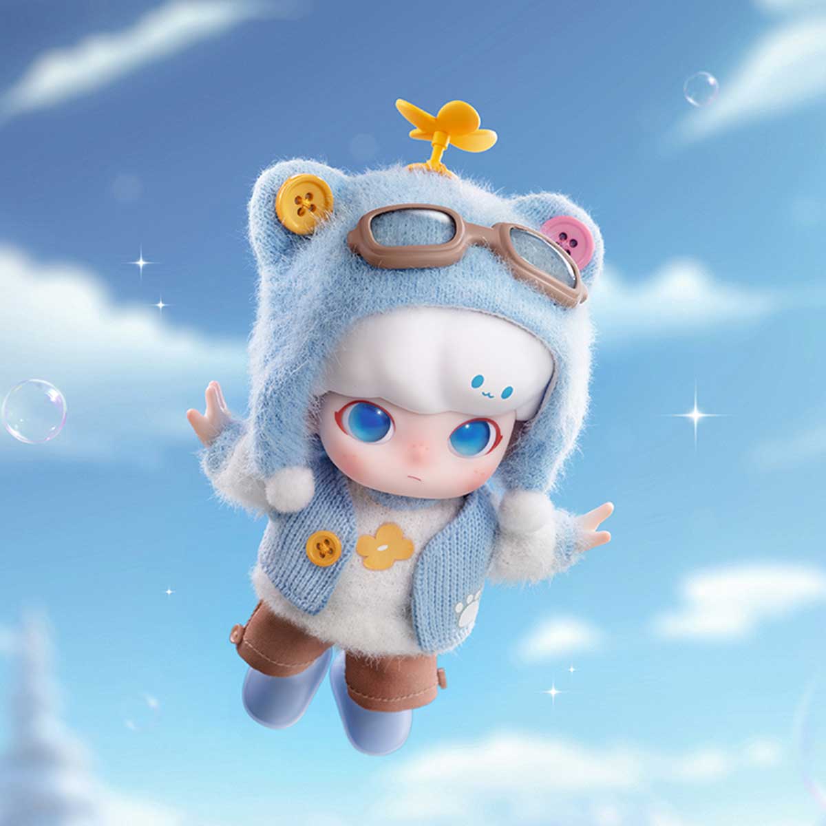 DIMOO Pilot Bear Action Figure - POP MART (Thailand)