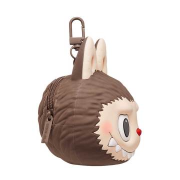 LABUBU Originals-Brown Silicone Earphone Bag - POP MART (Japan)