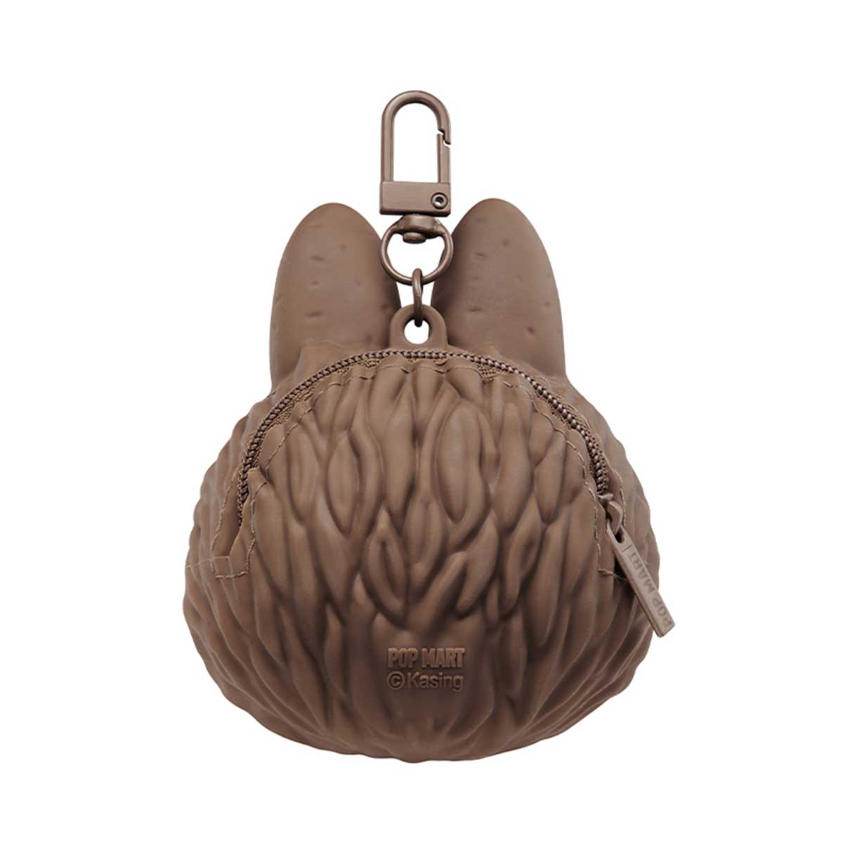Labubu Originals Brown Silicone Earphone Bag Pop Mart Hong Kong China