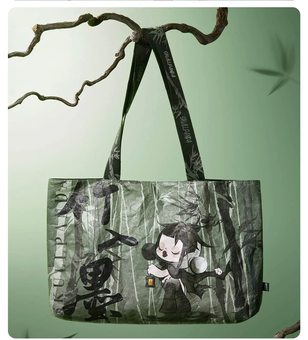SKULLPANDA The Ink Plum Blossom Series-Tote Bag - POP MART (Singapore)
