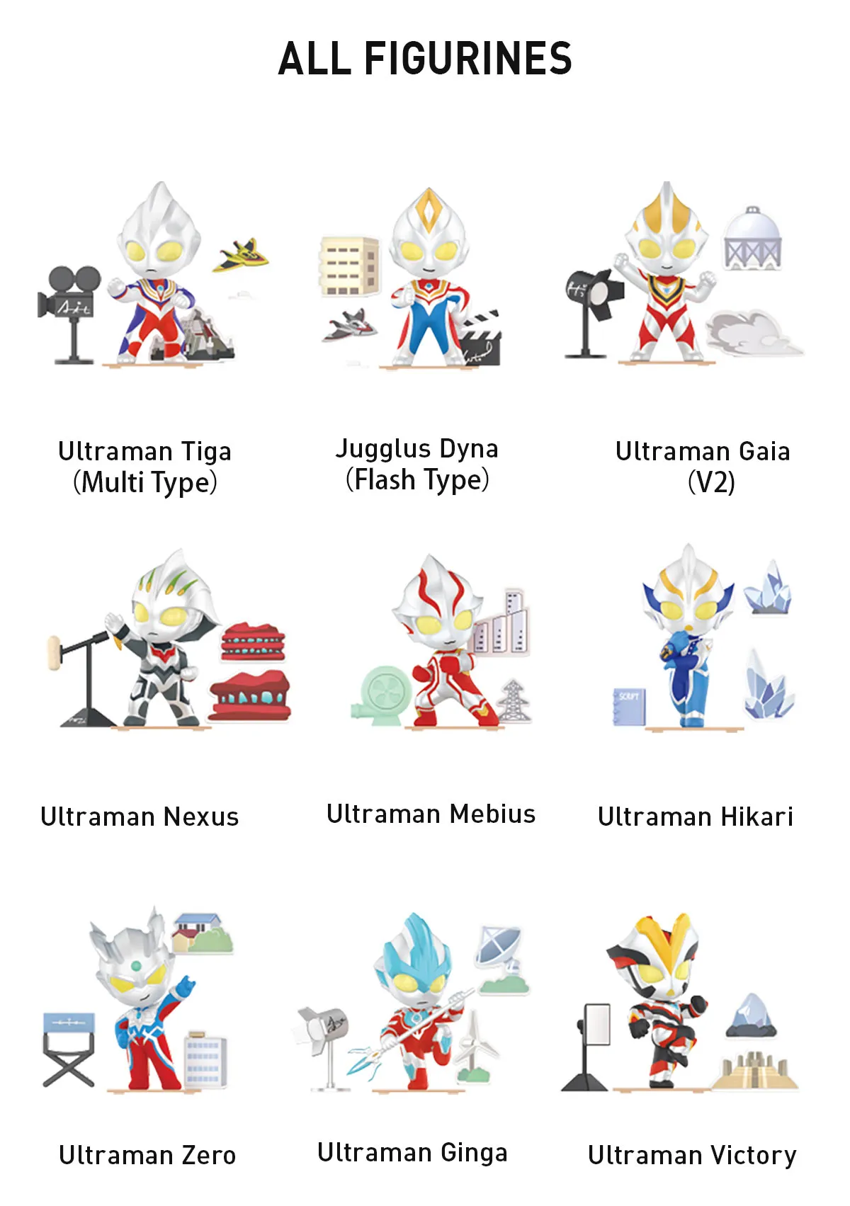 Ultraman Shooting Studio Series Figures - POP MART (South Korea)