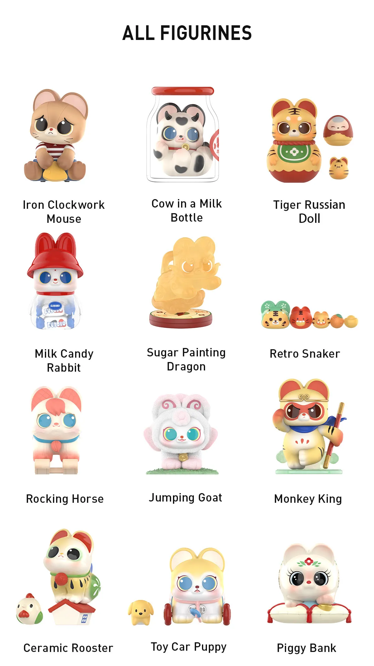 FUBOBO Treasure of Time Series Figures - POP MART (Australia)