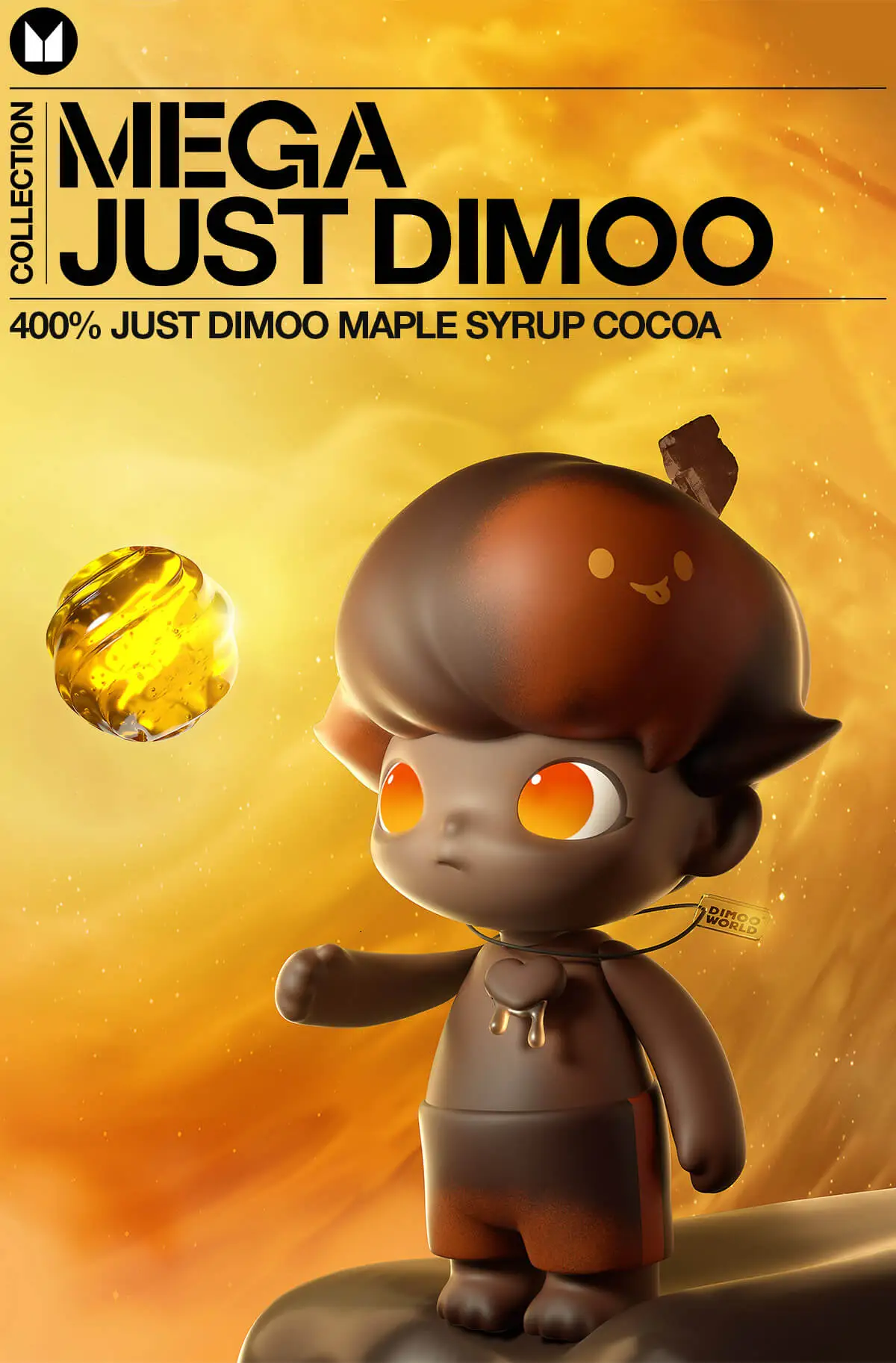 MEGA Collection 400% JUST DIMOO Maple Syrup Cocoa - POP MART (Thailand)
