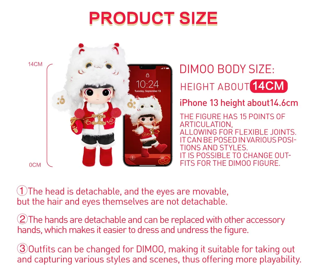DIMOO Fortune Cat Action Figure - POP MART (Singapore)