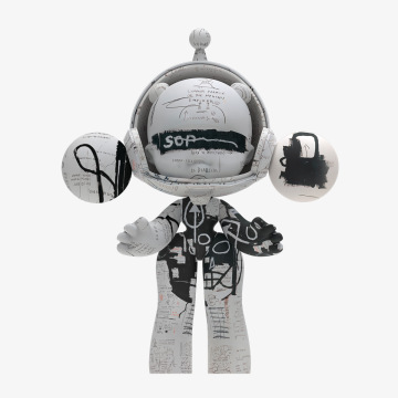 MEGA α SKULLPANDA 400% JEAN-MICHEL BASQUIAT - POP MART (Brazil)