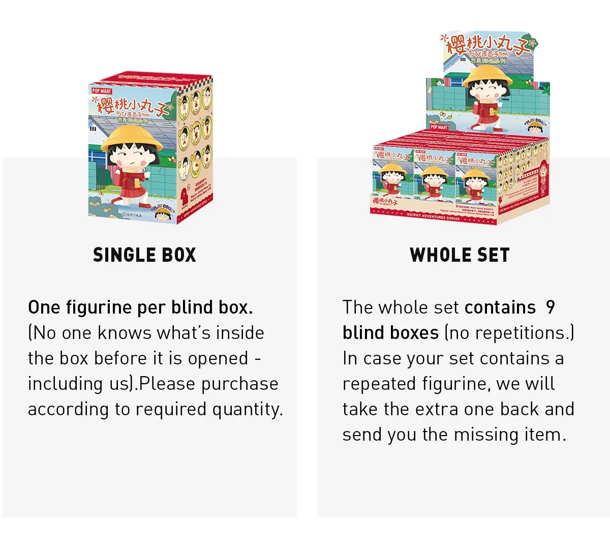 Chibi Maruko-chan's Quirky Adventures Series Figures - POP MART (Singapore)