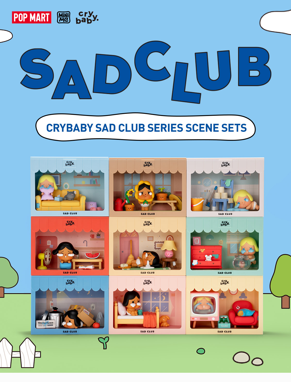 CRYBABY Sad Club Series Scene Sets - POP MART (Taiwan, China)