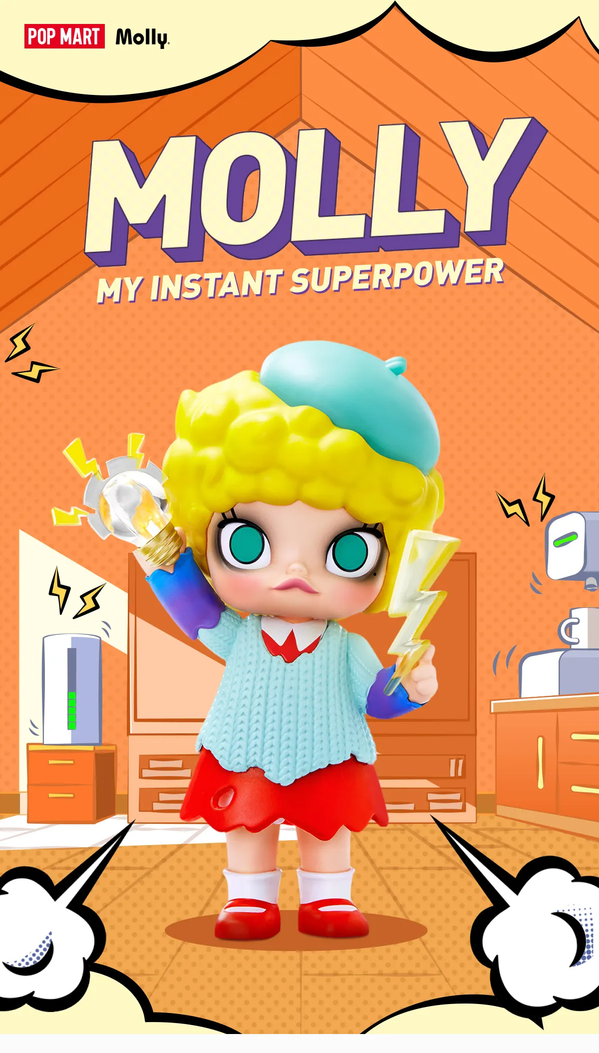 MOLLY My Instant Superpower Series Figures - POP MART (Thailand)