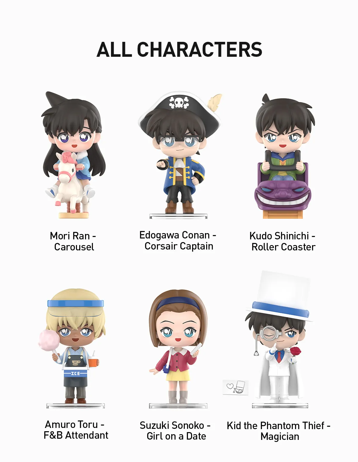 Detective Conan Carnival Series Figures - POP MART (Taiwan, China)