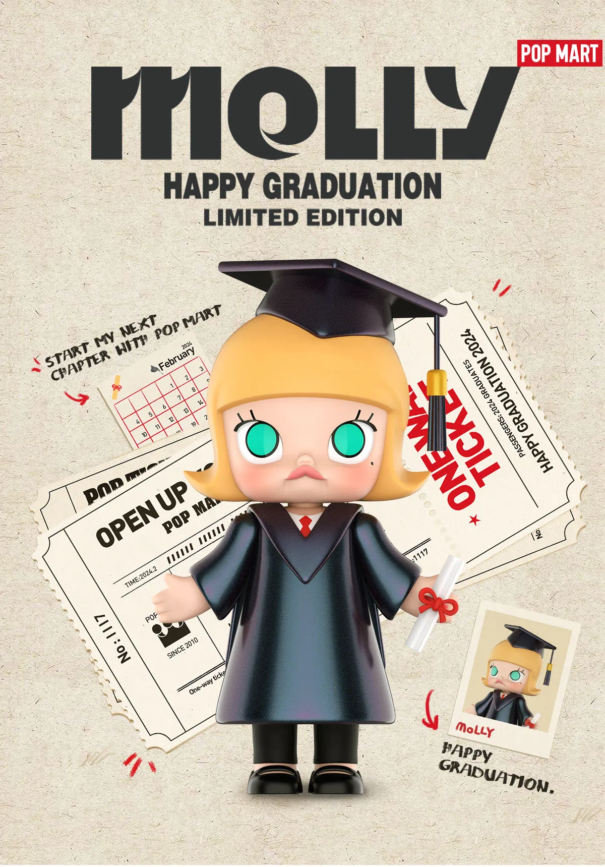 MOLLY Happy Graduation Figure - POP MART (Japan)