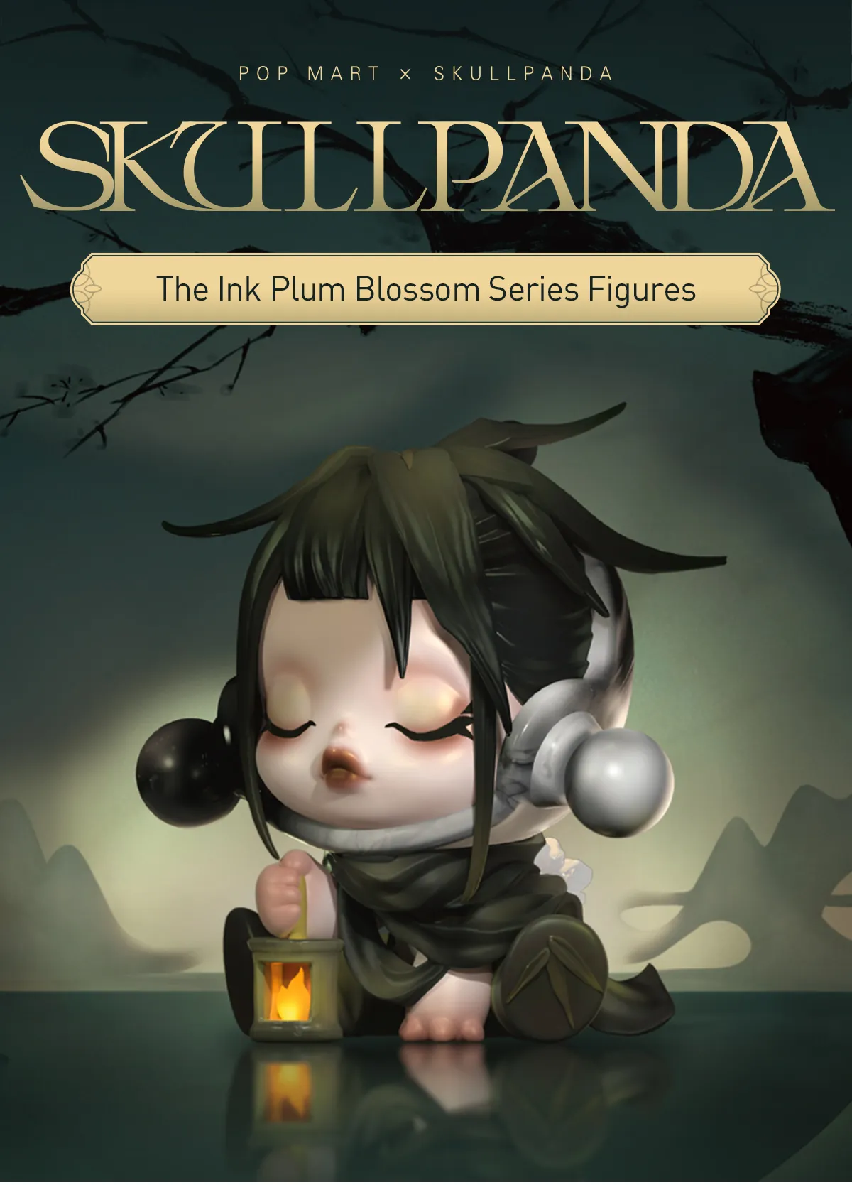 SKULLPANDA The Ink Plum Blossom Series Figures - POP MART (Germany)