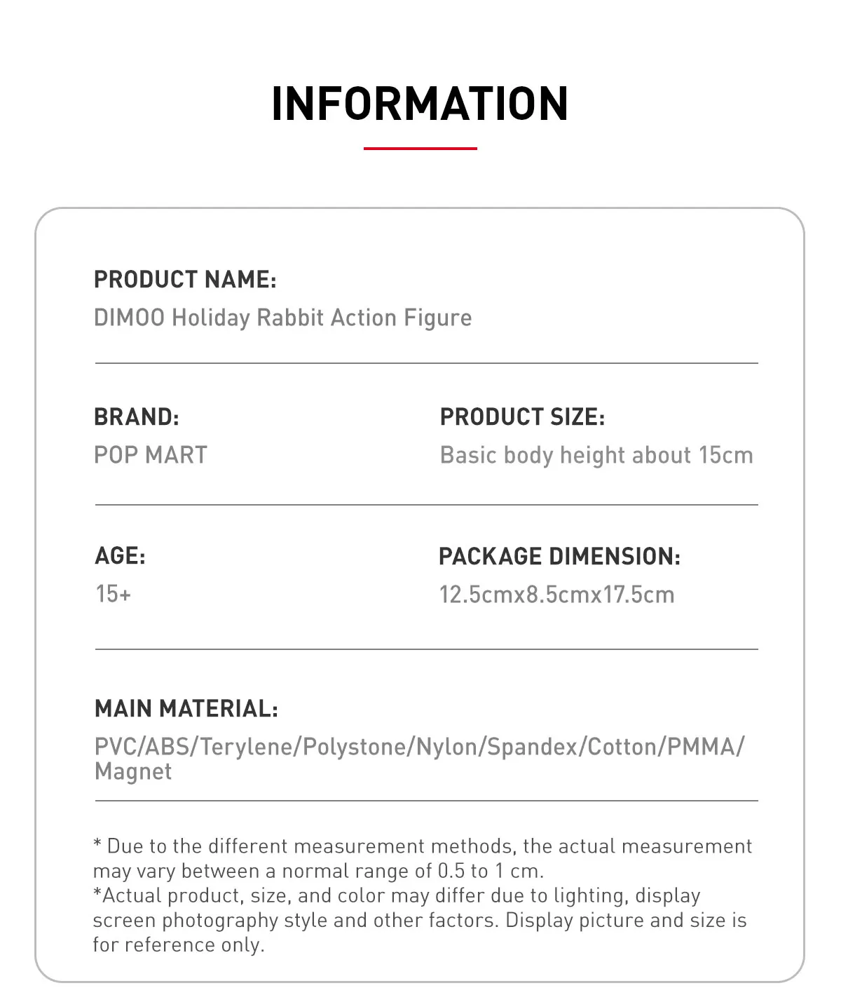 DIMOO Holiday Rabbit Action Figure - POP MART (Hong Kong, China)