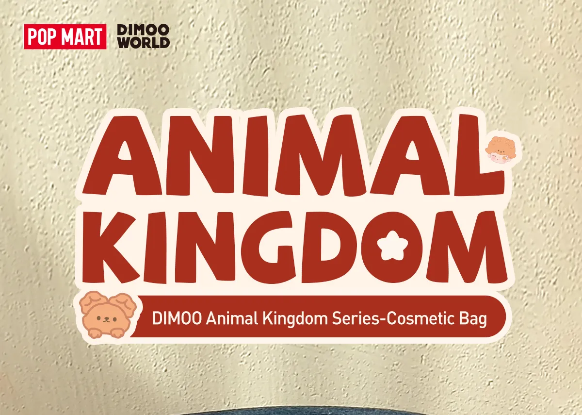 DIMOO Animal Kingdom Series-Cosmetic Bag - POP MART (Singapore)