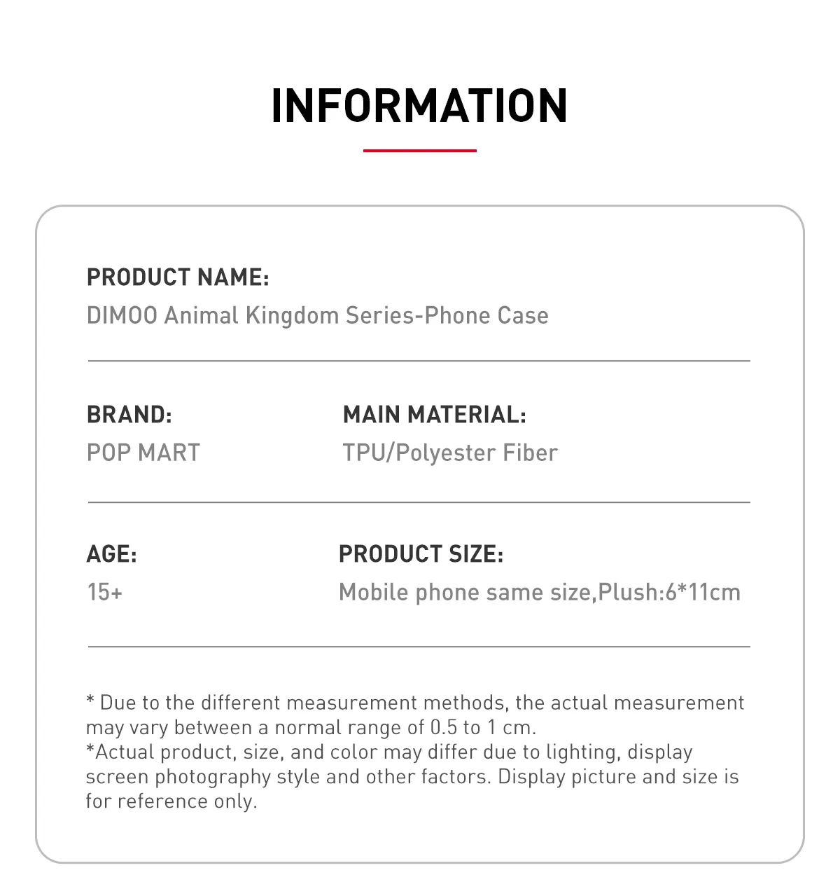 DIMOO Animal Kingdom Series-Phone Case - POP MART (Singapore)