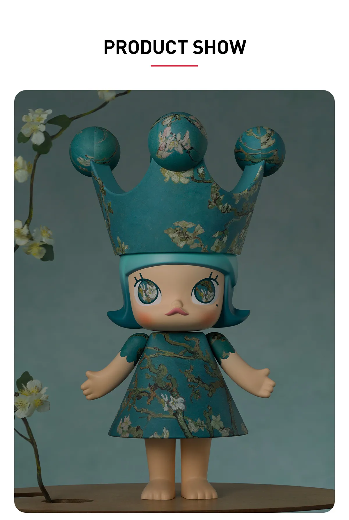 MEGA ROYAL MOLLY 1000% Van Gogh Museum Almond Blossom - POP MART (Spain)