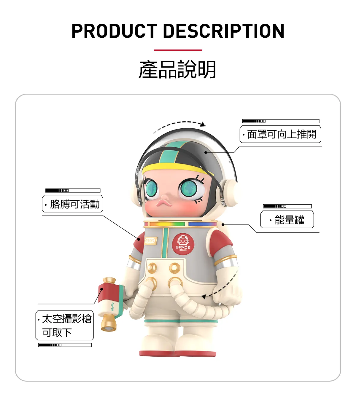 MEGA SPACE MOLLY 100% BLIND BOX SERIES - POP MART (Hong Kong, China)