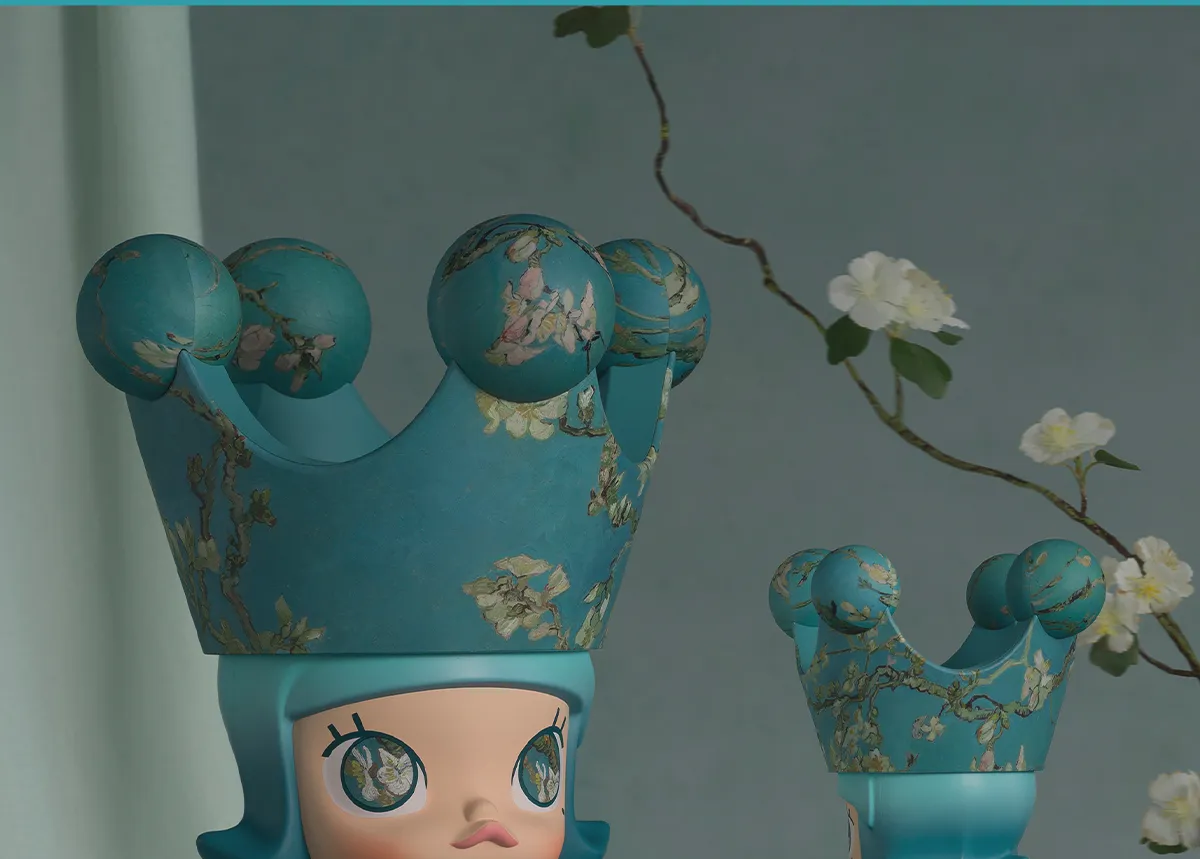 MEGA ROYAL MOLLY 400% Van Gogh Museum Almond Blossom - POP MART (Lithuania)