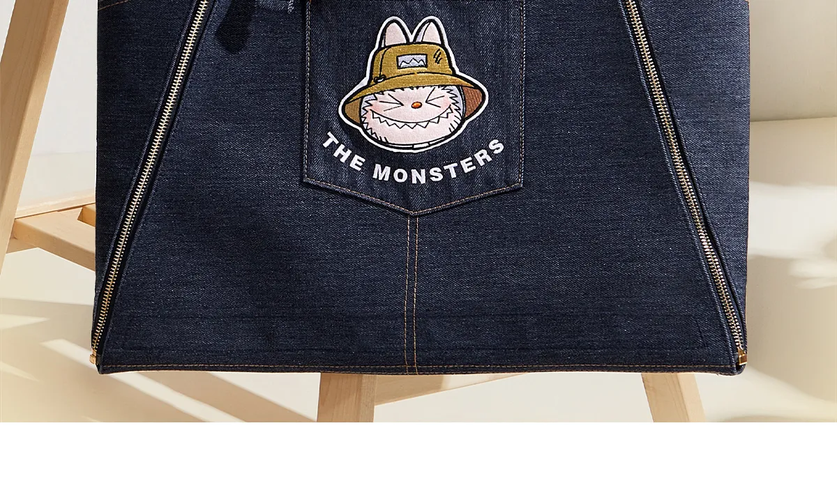THE MONSTERS FALL IN WILD SERIES-Denim Apron Bag - POP MART (Malaysia)