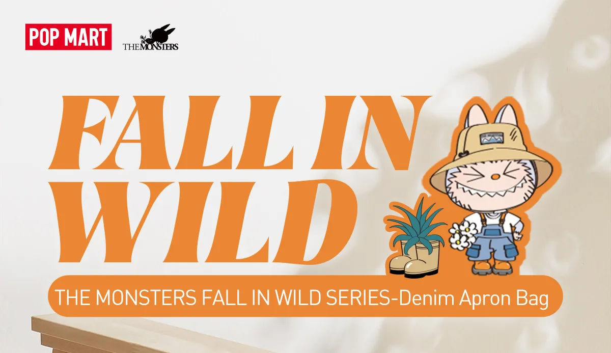 THE MONSTERS FALL IN WILD SERIES-Denim Apron Bag - POP MART (Thailand)