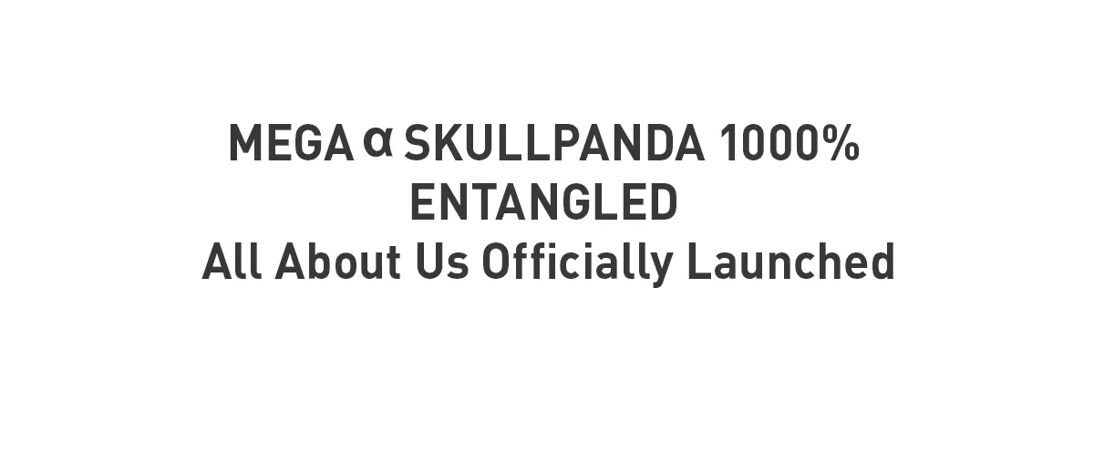 MEGA α SKULLPANDA 1000% Entangled - POP MART (Thailand)