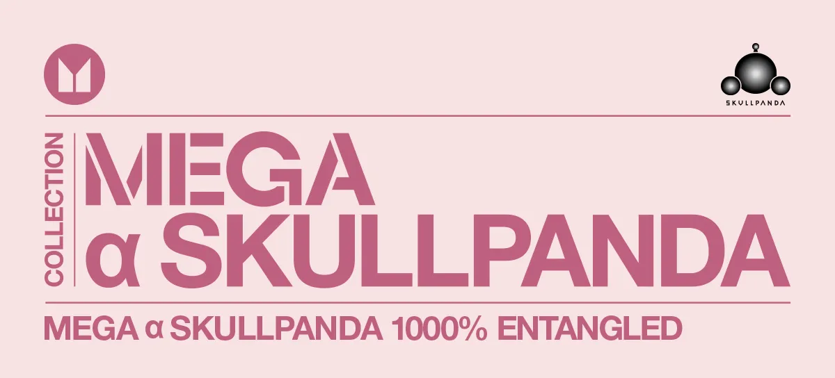 MEGA α SKULLPANDA 1000% Entangled - POP MART (Singapore)