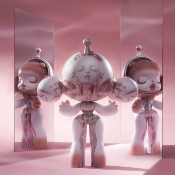 MEGA α SKULLPANDA 1000% Entangled - POP MART (South Korea)