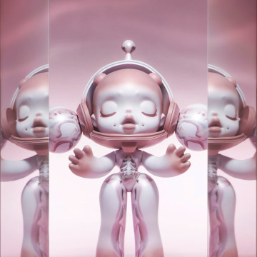 MEGA α SKULLPANDA 1000% Entangled - POP MART (South Korea)