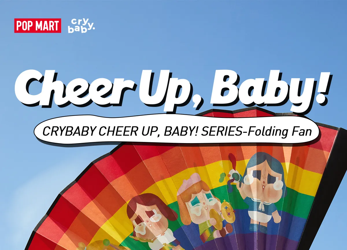 CRYBABY CHEER UP, BABY! SERIES-Folding Fan - POP MART (South Korea)