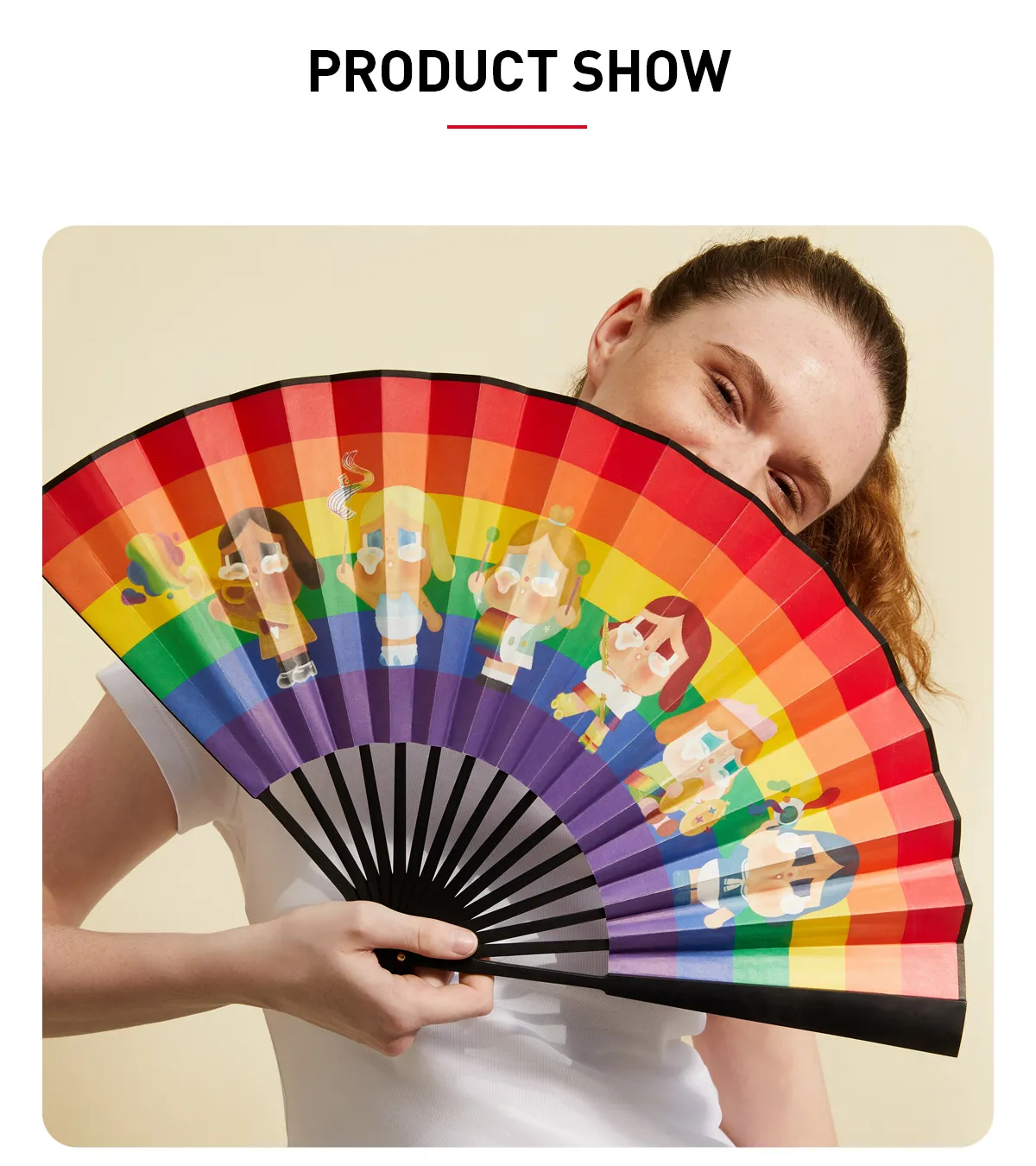 CRYBABY CHEER UP, BABY! SERIES-Folding Fan - POP MART (South Korea)