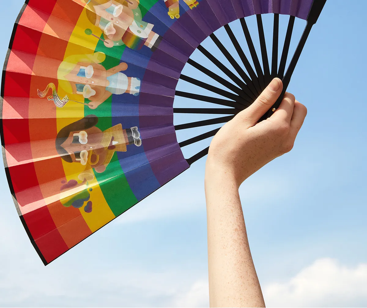 CRYBABY CHEER UP, BABY! SERIES-Folding Fan - POP MART (South Korea)