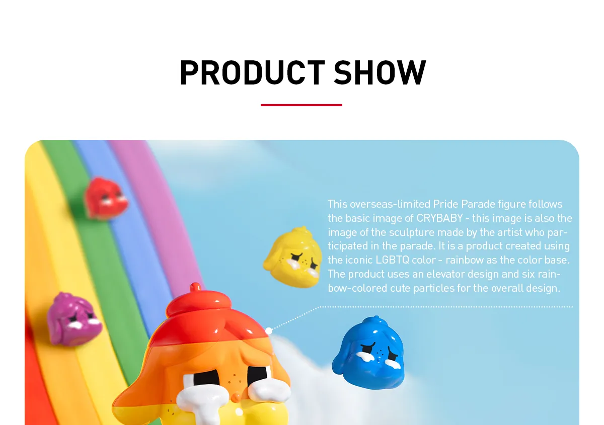 CRYBABY Pride Parade Figure - POP MART (Thailand)