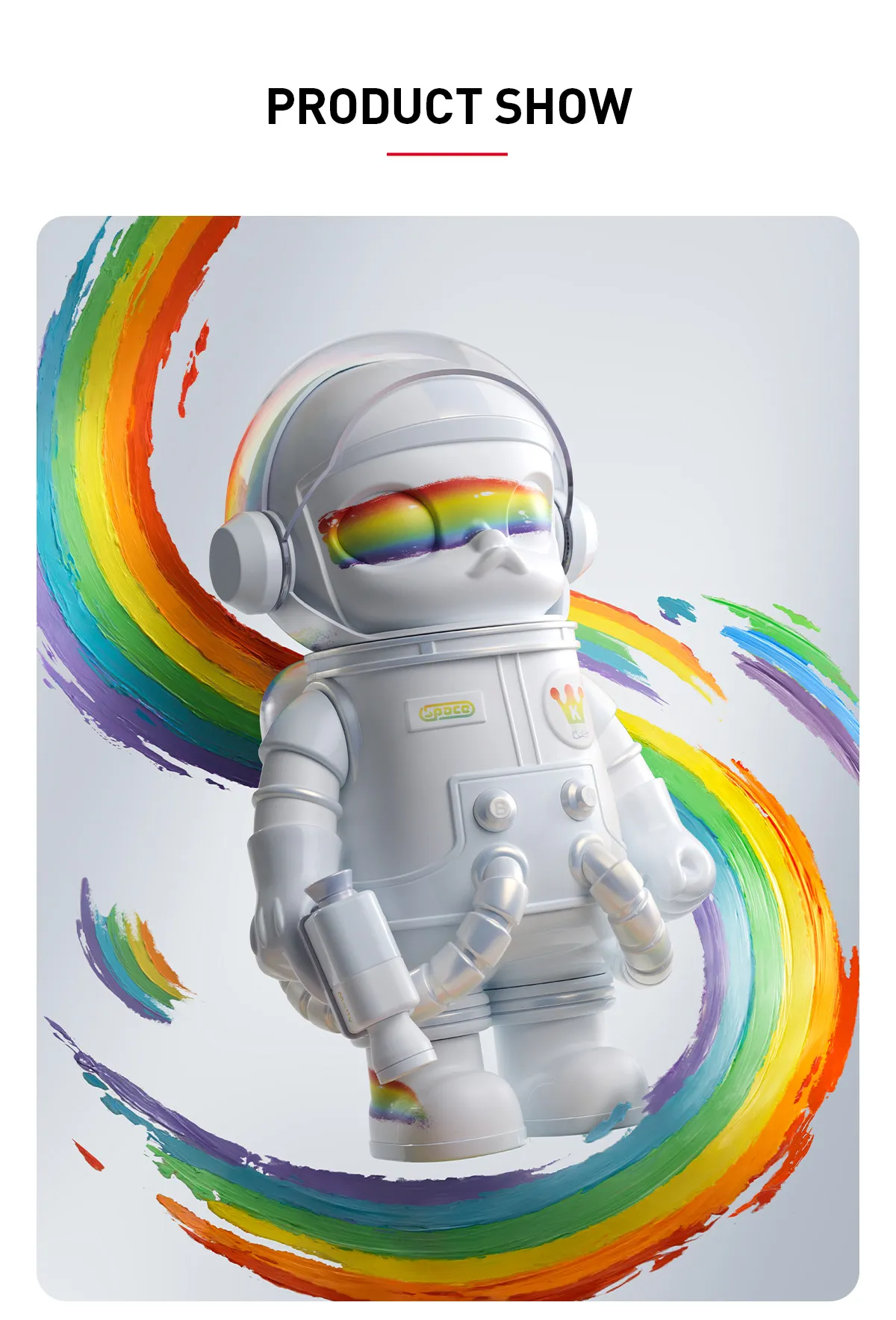 MEGA SPACE MOLLY 400% Rainbow - POP MART (France)