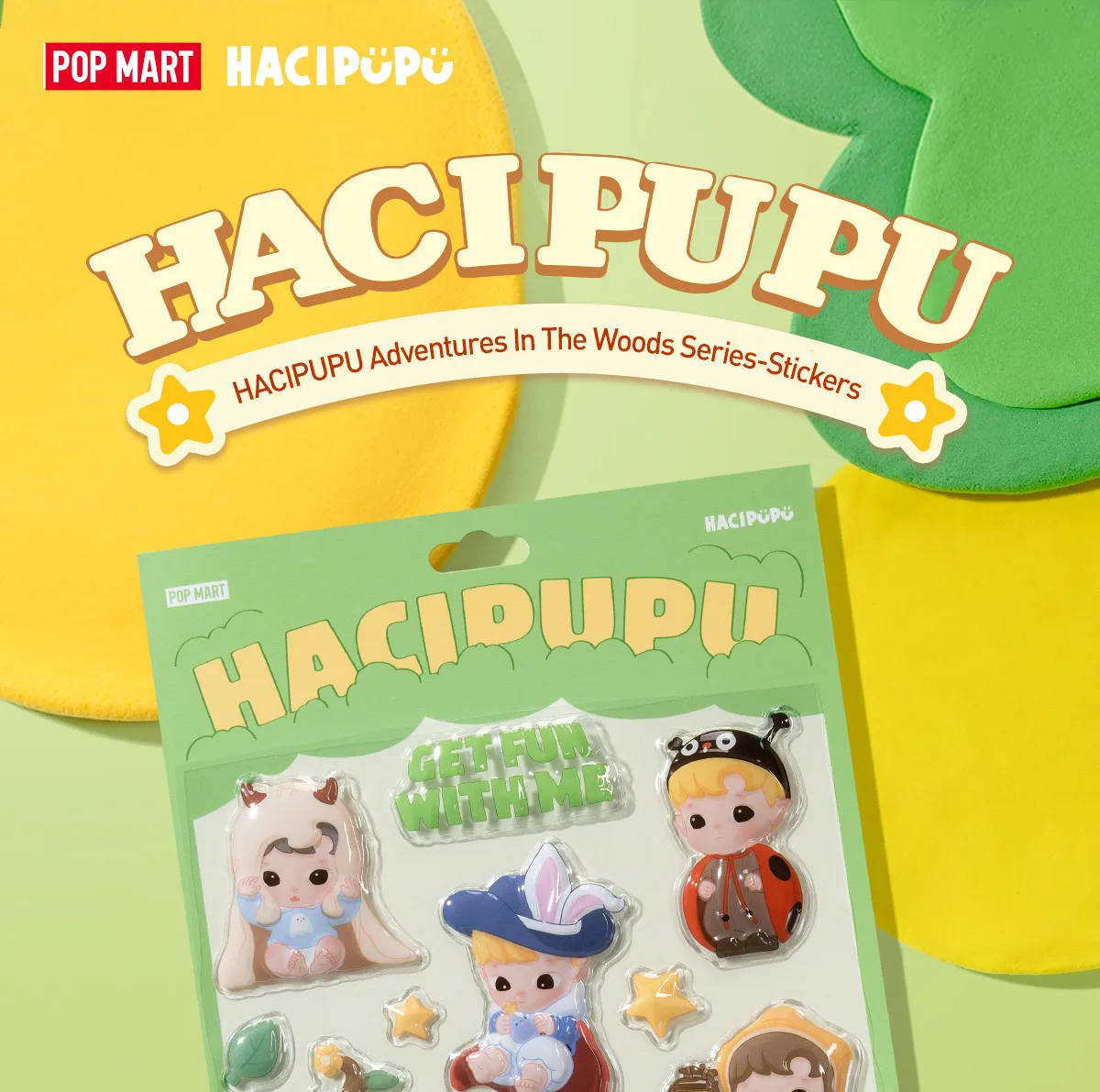 HACIPUPU Adventures In The Woods Series-Stickers - POP MART (Australia)