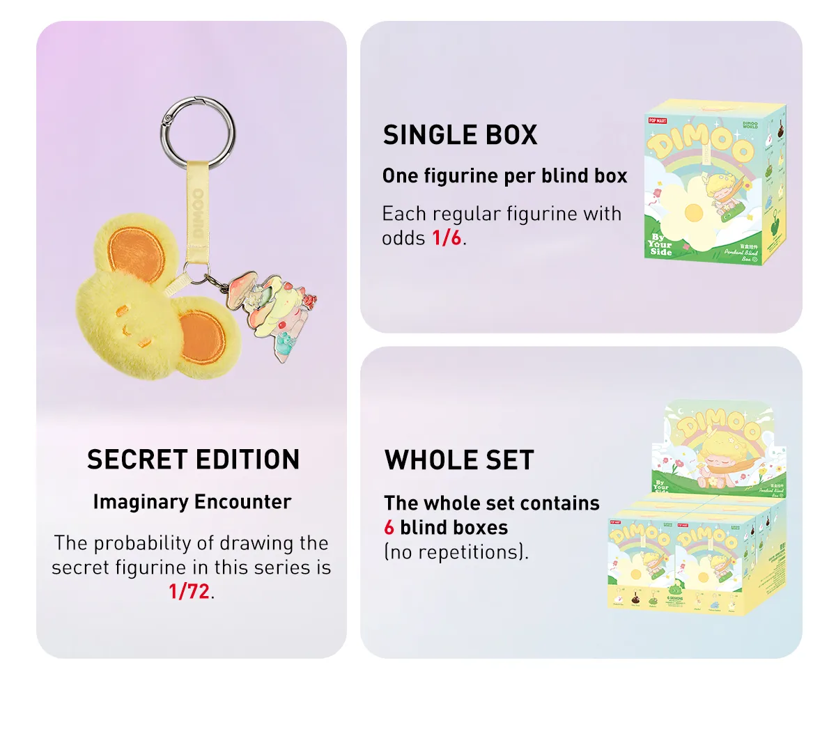 DIMOO By Your Side Series-Pendant Blind Box - POP MART (Japan)