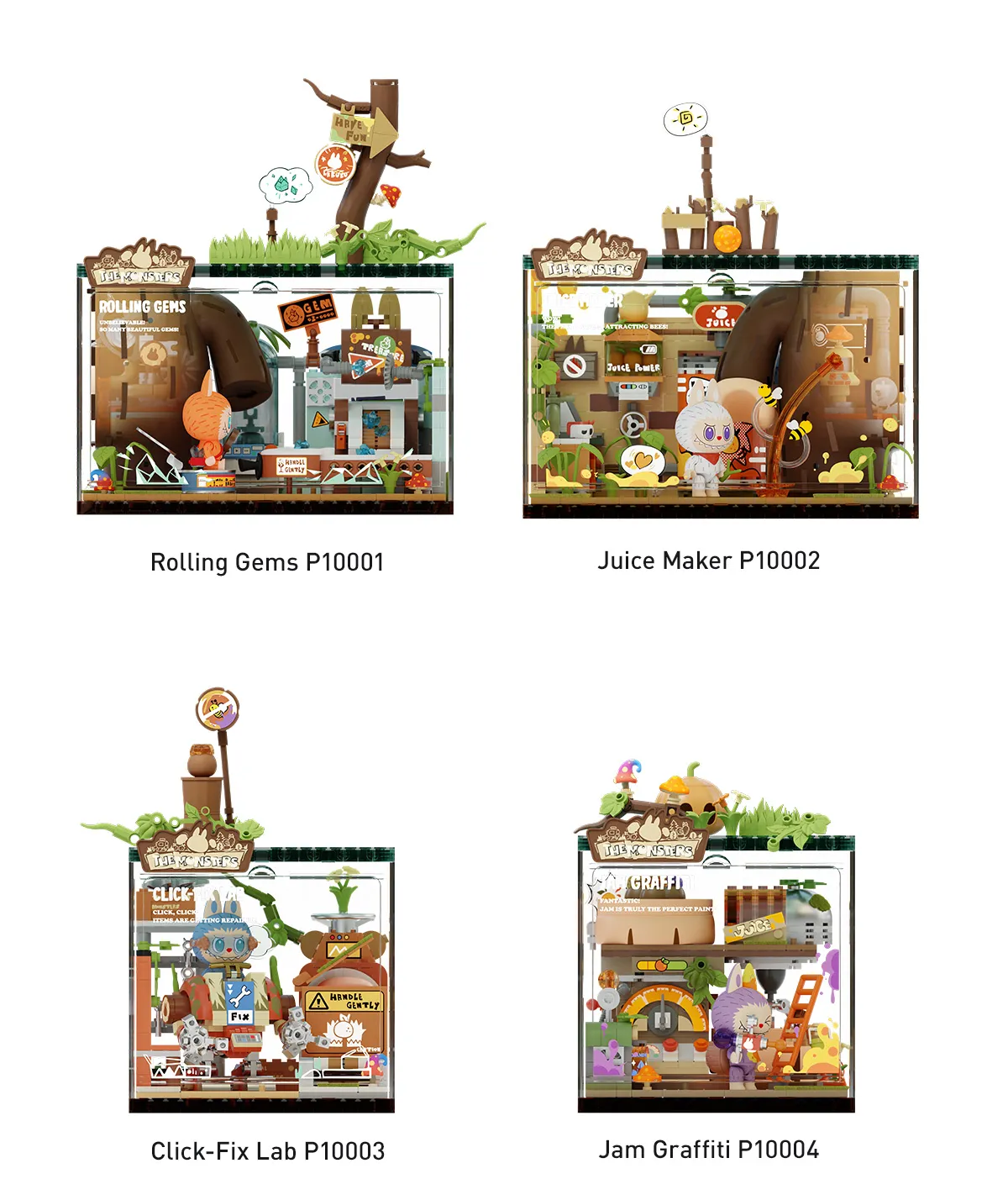 THE MONSTERS Forest Secret Base Series Blocks-Rolling Gems - POP MART ...