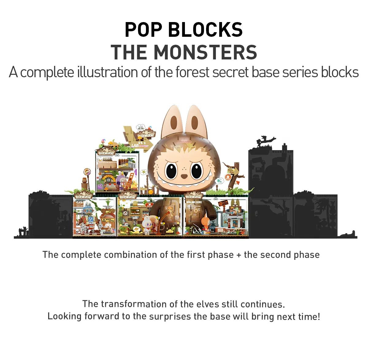 THE MONSTERS Forest Secret Base Series Blocks-Click-Fix Lab - POP MART ...