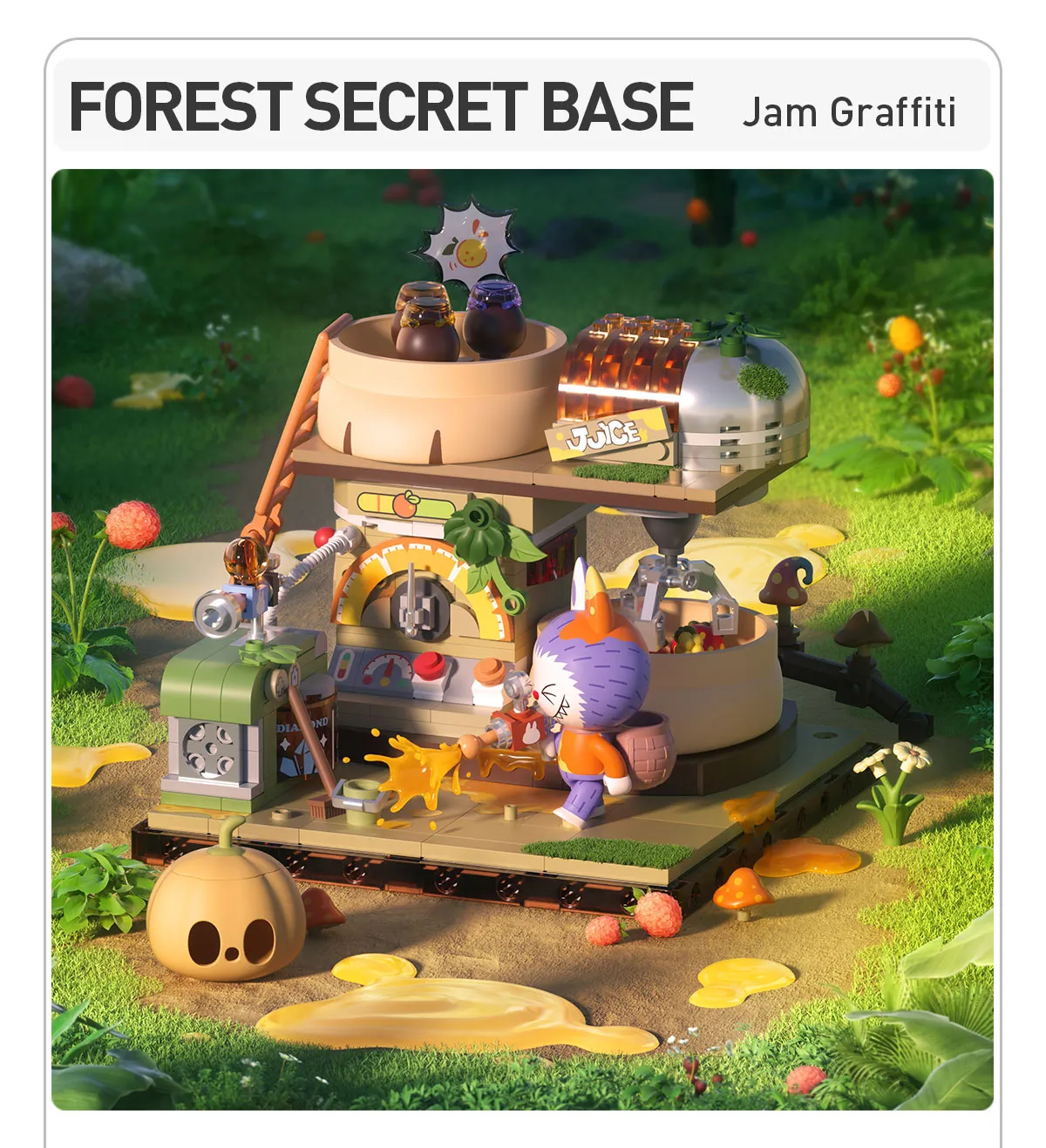 THE MONSTERS Forest Secret Base Series Blocks-Click-Fix Lab - POP MART ...