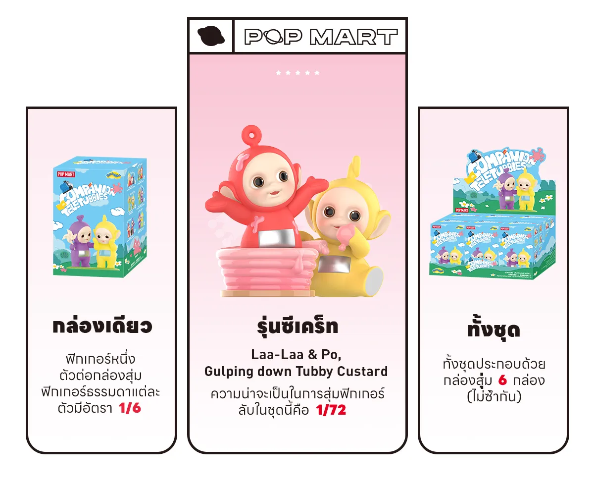 Teletubbies Companion Series Figures - POP MART (Thailand)