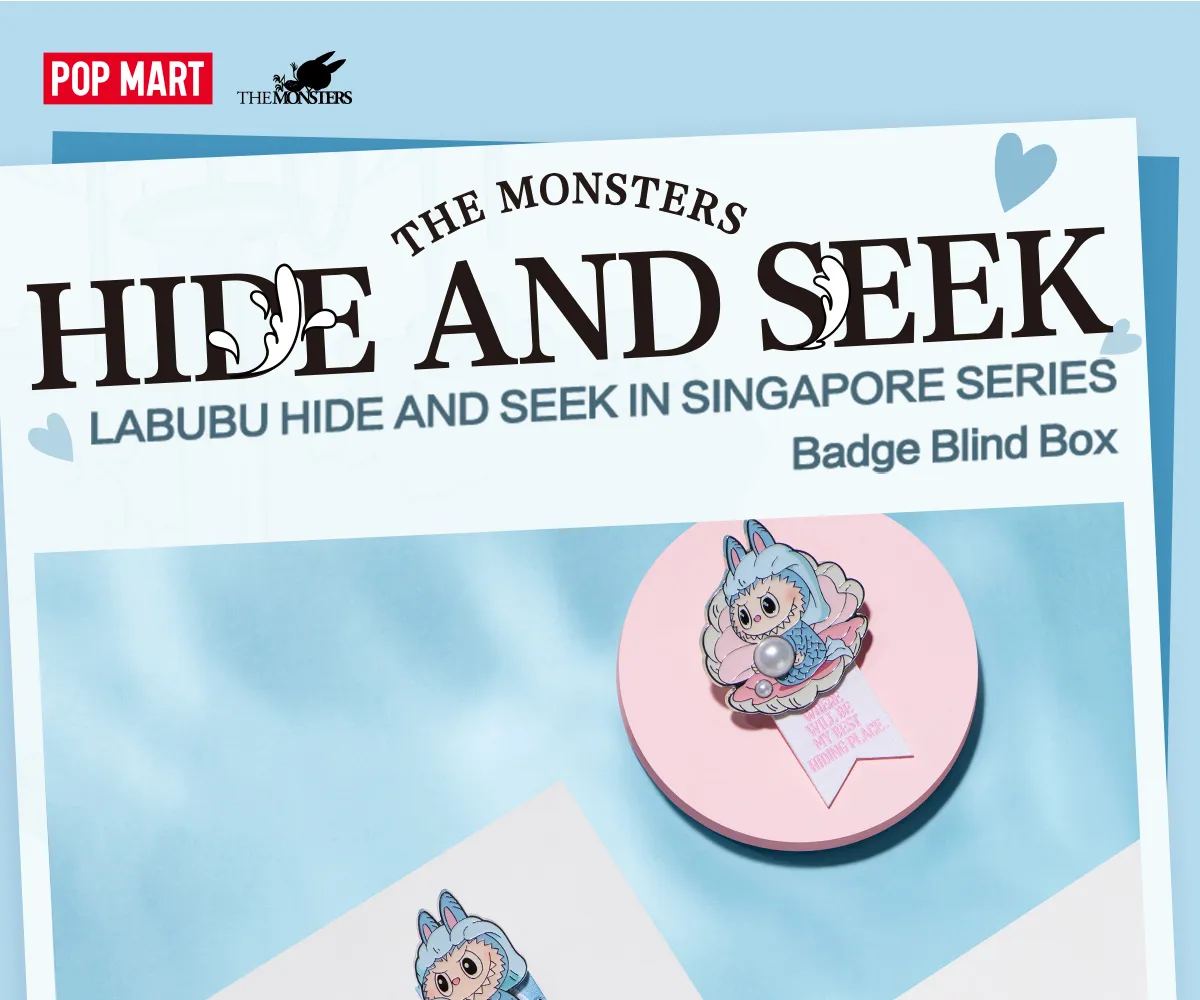 LABUBU HIDE AND SEEK IN SINGAPORE SERIES-Badge Blind Box - POP MART ...