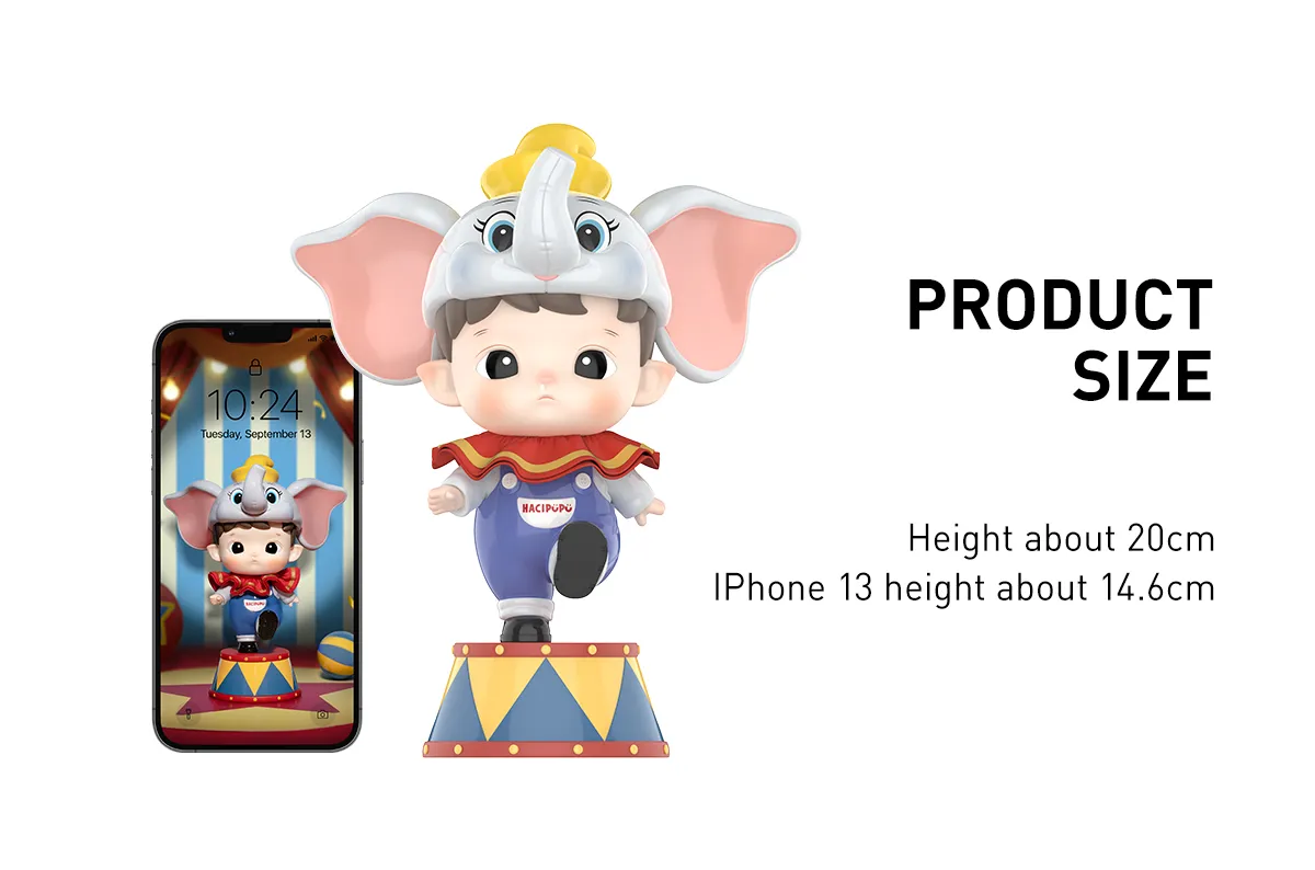 HACIPUPU × Dumbo Figurine - POP MART (Brazil)