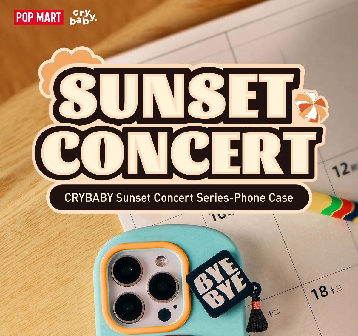 CRYBABY Sunset Concert Series-Phone Case - POP MART (Singapore)