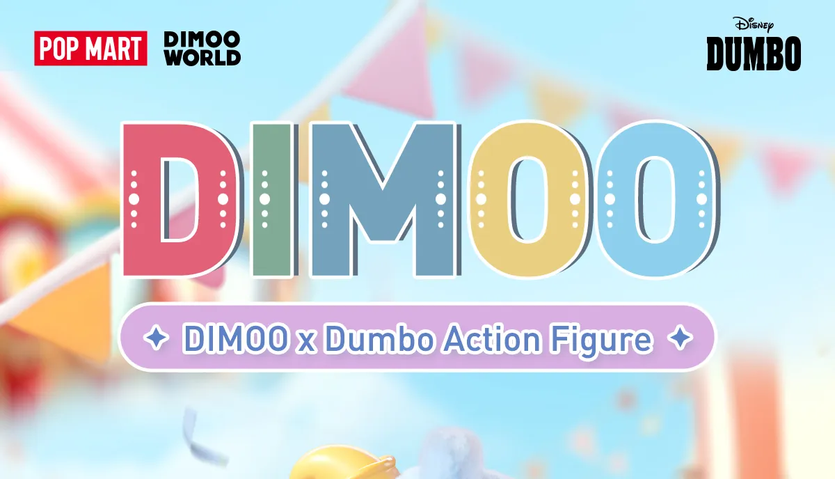 DIMOO × Dumbo Action Figure - POP MART (Singapore)